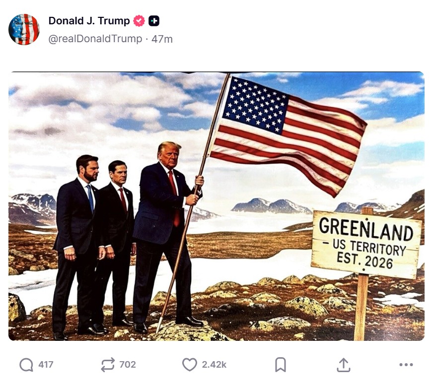 Trump delar “grotesk” bild om Grönland | Marcus Oscarsson